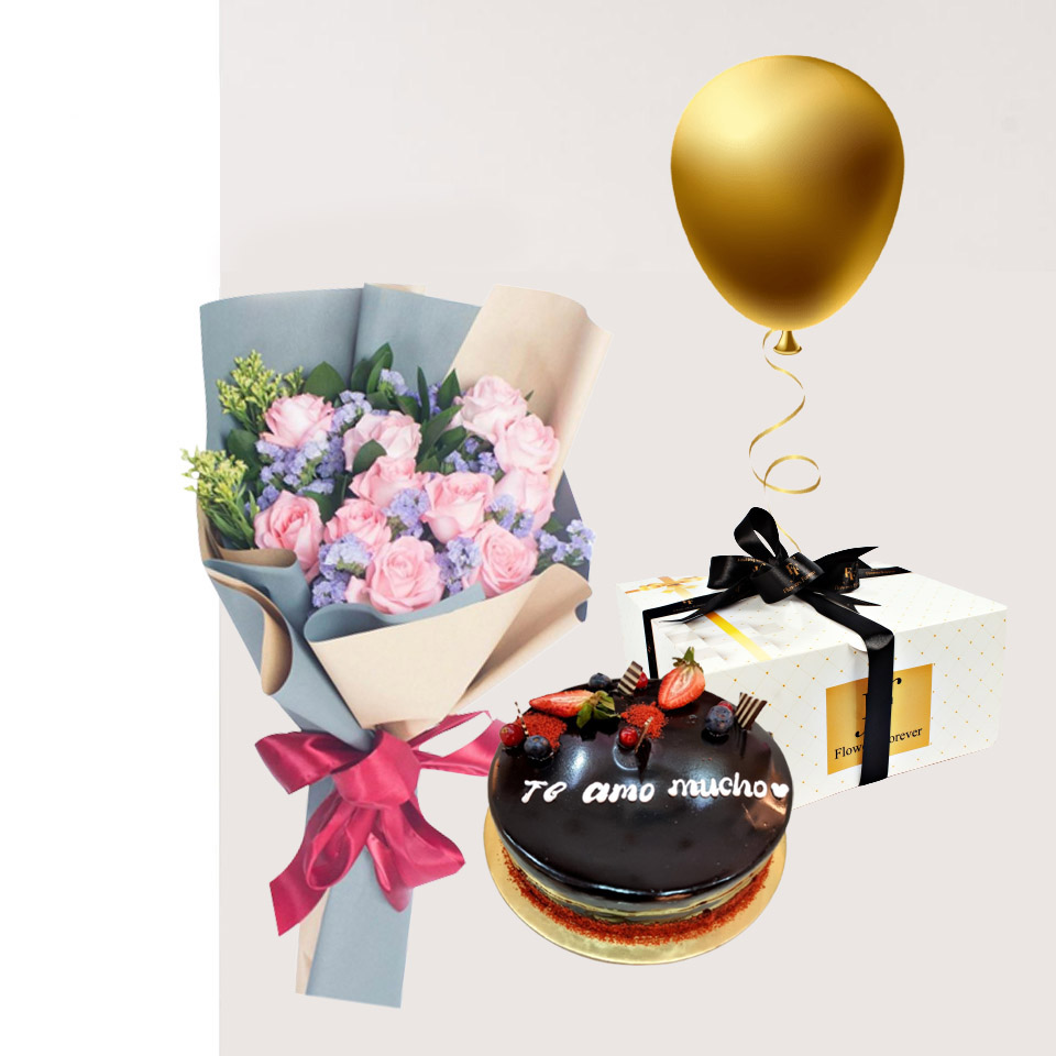 Welcome Rose Combo Box – 600Flora